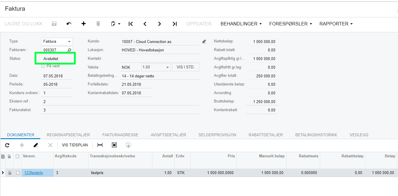 Hvordan kreditere faktura i Visma.Net ERP?
